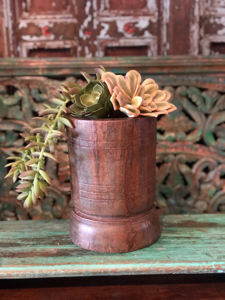 Indian wooden ukhali – Tara Design